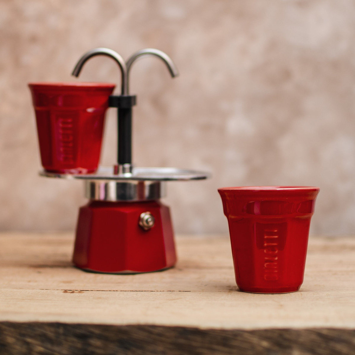 Bialetti Mini Express RED Stovetop Coffee Maker /// Coffea Coffee